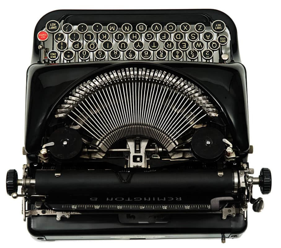 Remington Rand Model 5 Streamline Manual Typewriter Glossy-Black 1935 ...
