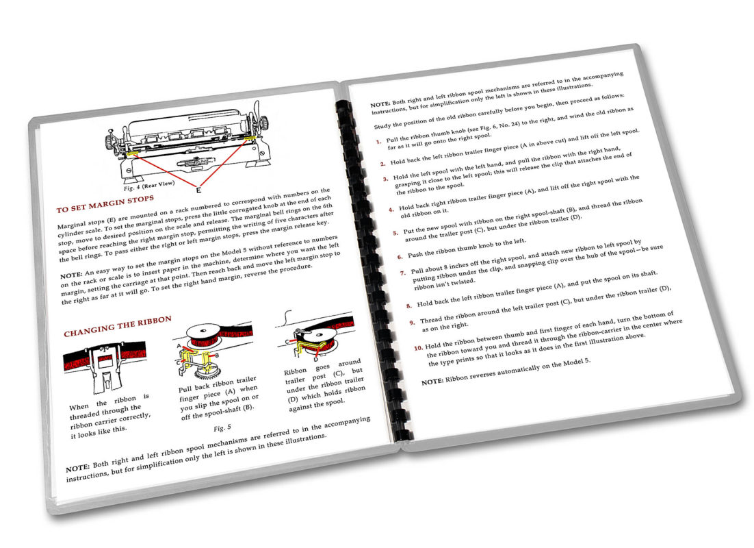 Remington Model 5 Streamline Typewriter (1931 – 1945) Operating ...