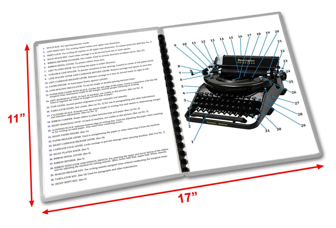 Remington Noiseless 7 Typewriter (1931 – 1947) Operating Instructions ...
