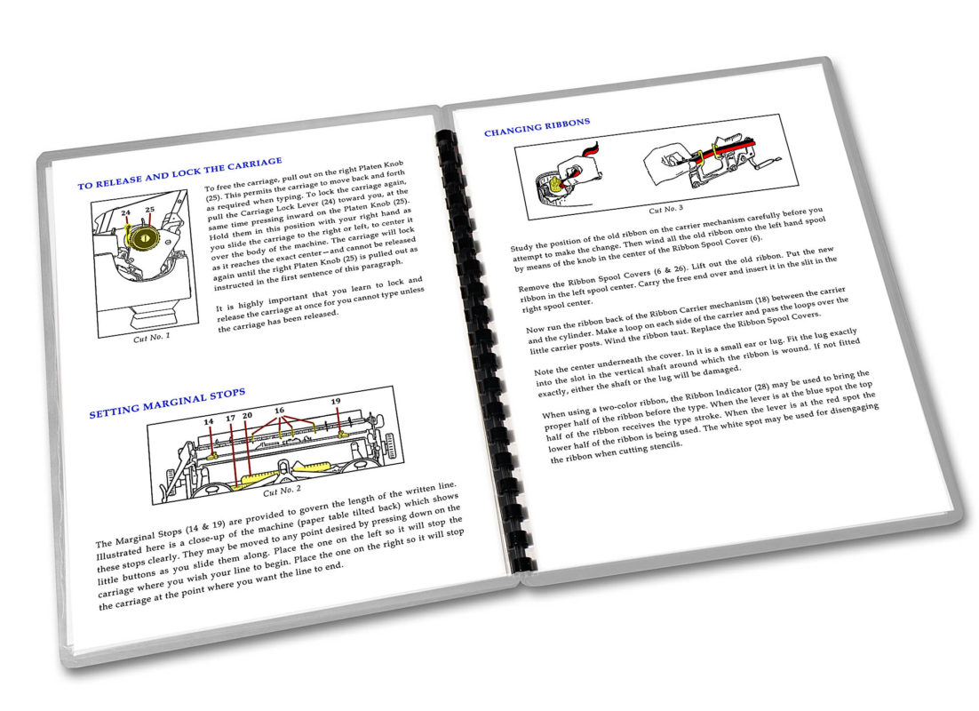 Remington Noiseless 7 Typewriter (1931 – 1947) Operating Instructions ...
