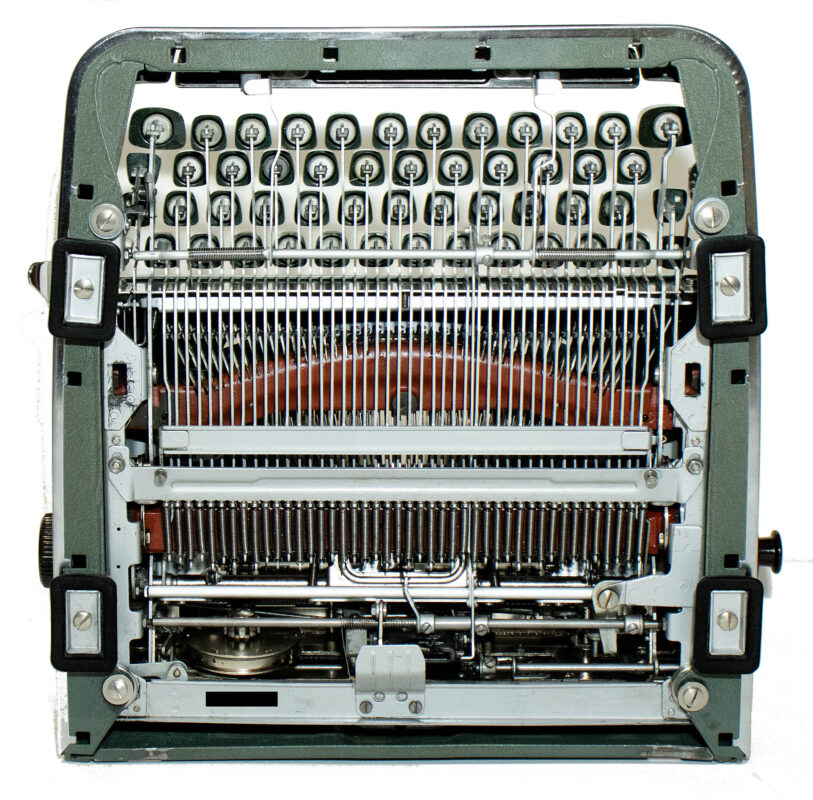 SOLD! Burgundy/Green 1957 Olympia SM3 De Luxe Typewriter, New Platen ...